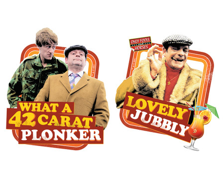 Del and Rodney Only Fools and Horses Wall Decoration Pack of 2