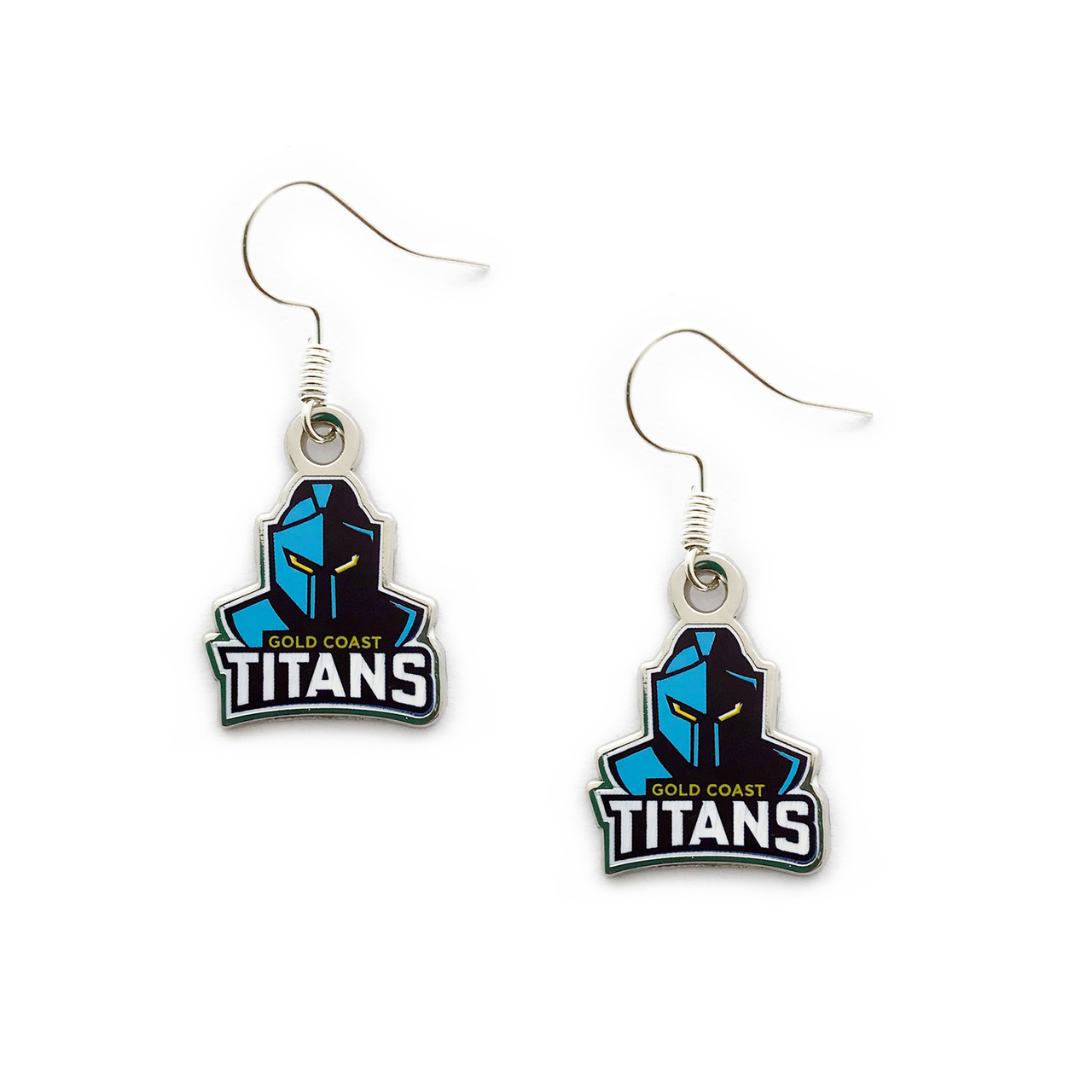 Gold Coast Titans Logo Earrings | Team Colours