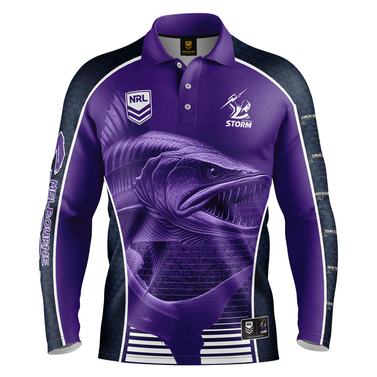Melbourne Storm Barracuda Fishing Shirt