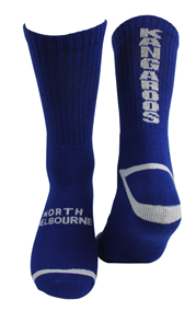 Official AFL Merchandise: North Melbourne Kangaroos 1 Pack Crew Socks