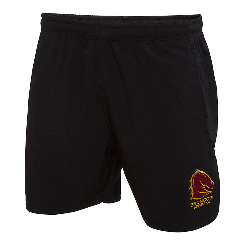 NRL Teams :: Brisbane Broncos :: Brisbane Broncos Mens Training Shorts ...