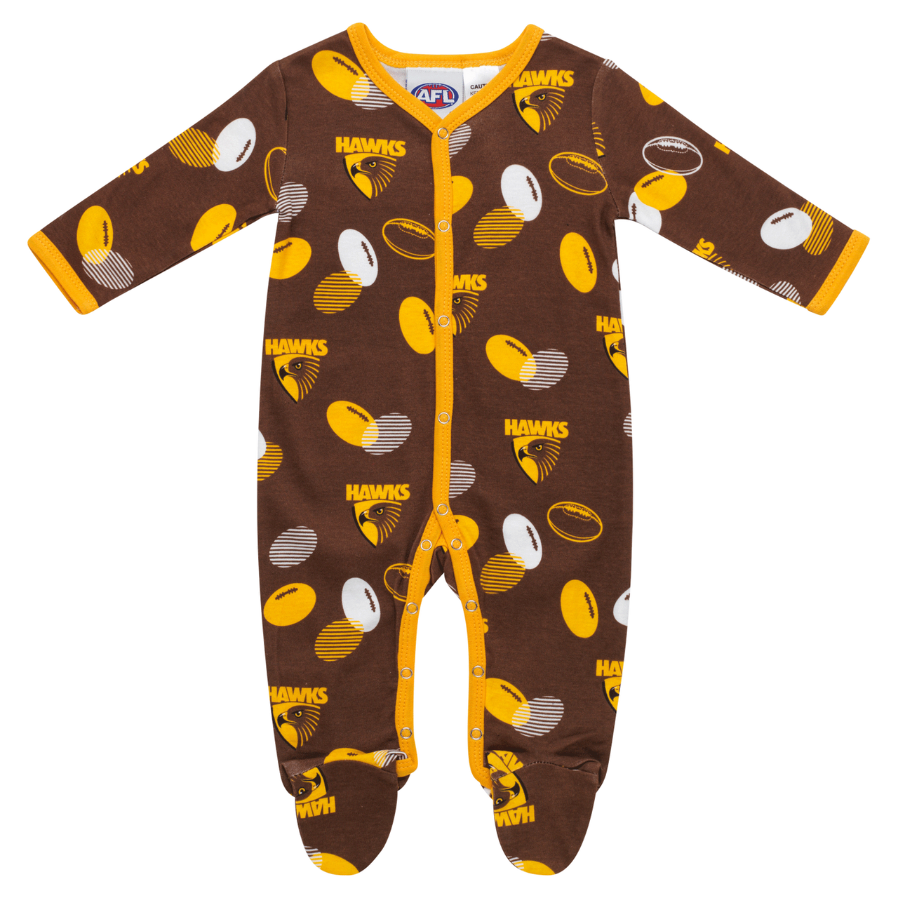 Official AFL Merchandise: Hawthorn Hawks AFL Babies Coverall