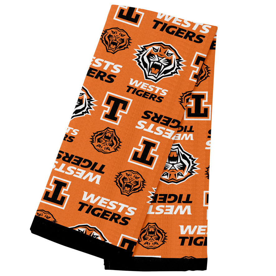 Official NRL Merchandise: West Tigers NRL Tea Towel