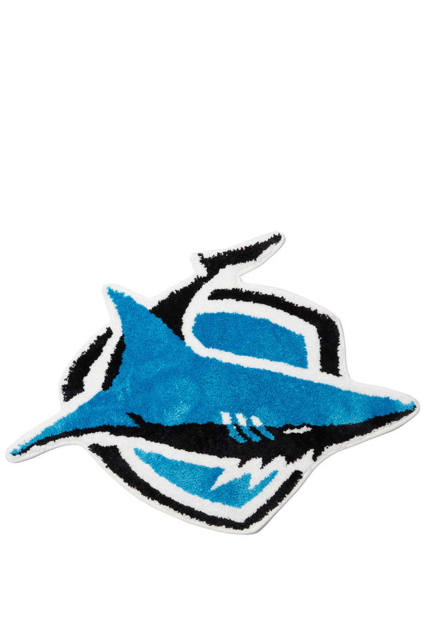 Official NRL Merchandise: Cronulla Sharks NRL Team Logo Floor Rug