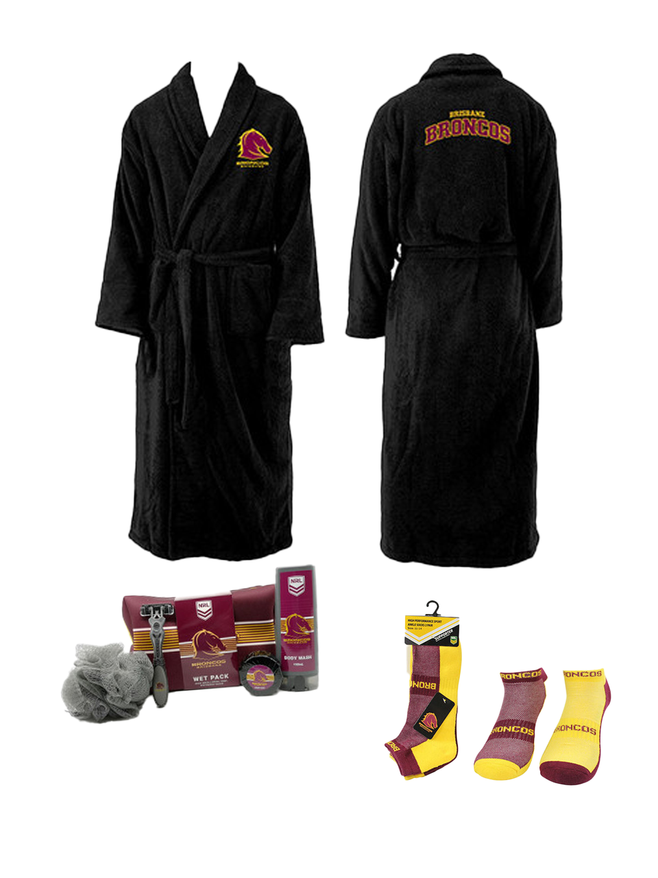 Brisbane Broncos Gift Hamper | Father's Day & Birthday Bundle - For the ...