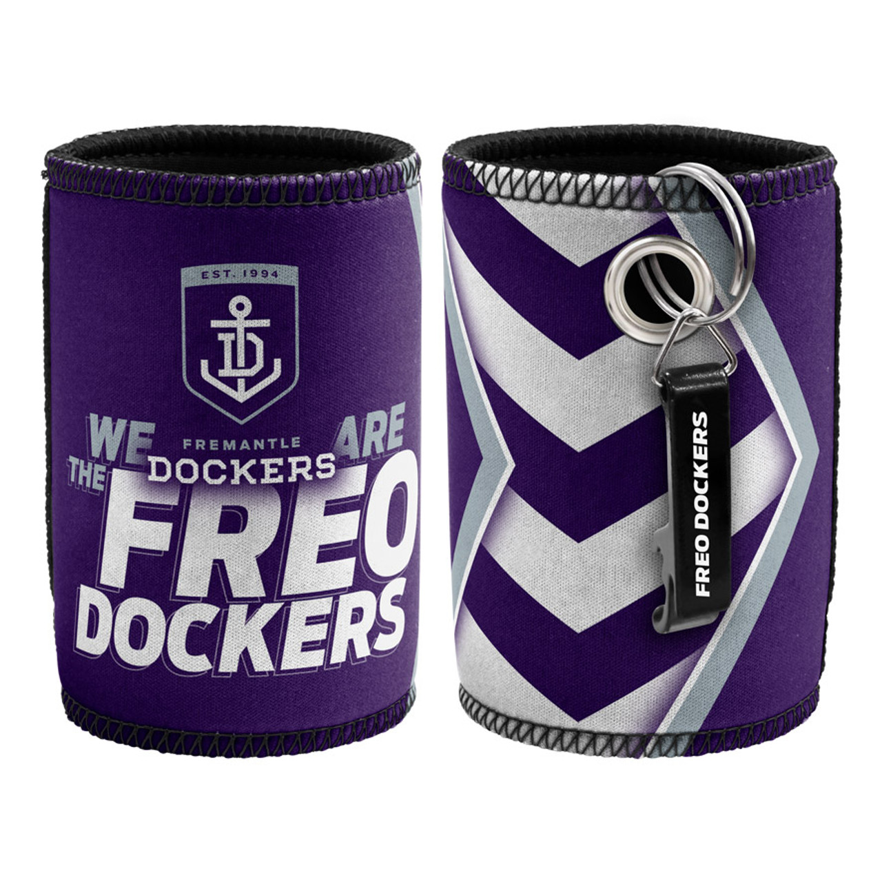Official Afl Fremantle Dockers Afl Can Cooler With Bottle Opener