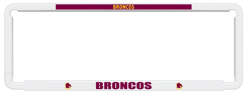 Official Brisbane Broncos Number Plate Frame