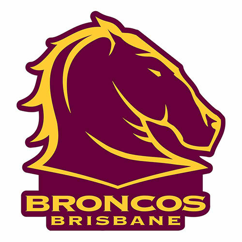 Official NRL Merchandise: Brisbane Broncos Logo Sticker