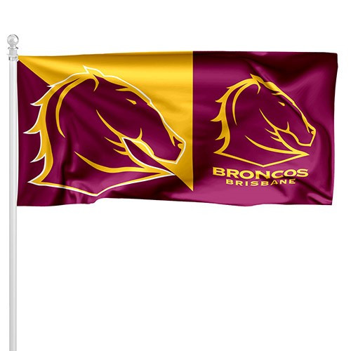Official NRL Brisbane Broncos Pole Flag
