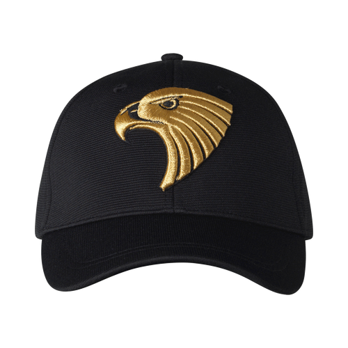 Official AFL Merchandise: Hawthorn Hawks AFL Adults Gold Embroidered 3D Cap