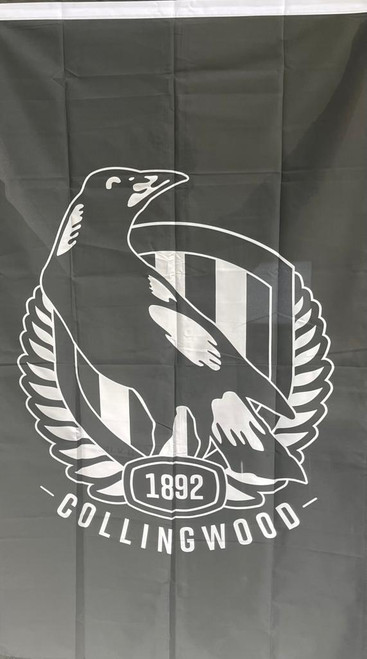 Official AFL Collingwood Magpies Supporter Flag
