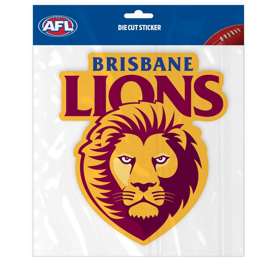 Official AFL Merchandise: Brisbane Lions Official AFL Logo Sticker