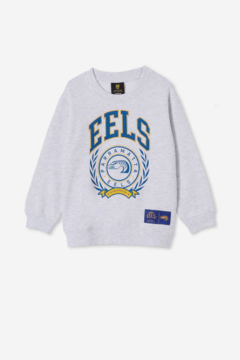 Official NRL Merchandise: Parramatta Eels NRL Kids Applique College Crew