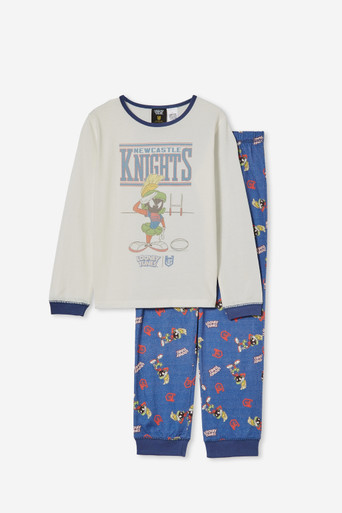 Official NRL Merchandise: Newcastle Knights NRL Kids Looney Tunes Team Pj's