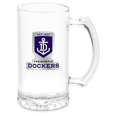 Official AFL Shop Fremantle Dockers Stein With Metal Badge