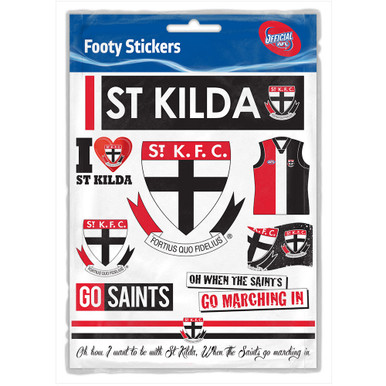 Official AFL Merchandise: St Kilda Saints Official AFL Sticker Sheet