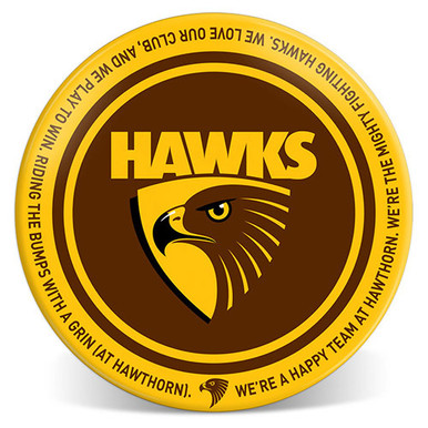 Official AFL Merchandise: Hawthorn Hawks AFL Melamine Plate