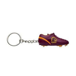 Official NRL Merchandise: Brisbane Broncos NRL Footy Boot Keyring