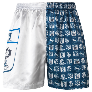 Official AFL Merchandise: Geelong Cats AFL Mens Satin Boxer Shorts
