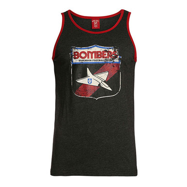 AFL Teams :: Essendon Bombers :: Essendon Bombers Adult Retro Singlet - S19
