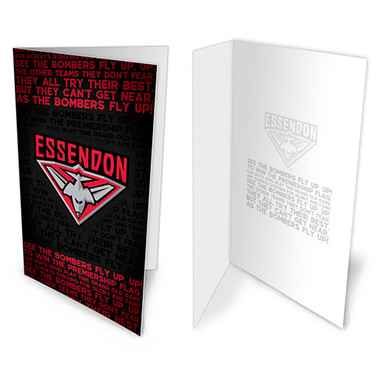 AFL Teams :: Essendon Bombers :: Essendon Bombers Musical Greeting Card