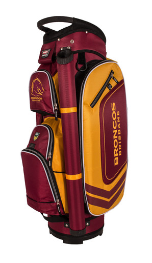 Official NRL Merchandise: Brisbane Broncos NRL Deluxe Golf Cart Bag
