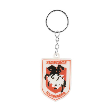 Official NRL Shop Dragons Rubber Logo Keyring
