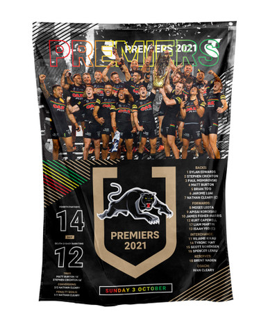 Official NRL Premiership Merchandise: Penrith Panthers 2021 Premiership ...