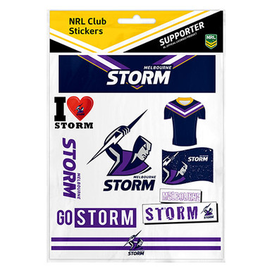 Official NRL Merchandise: Melbourne Storm NRL Sticker Sheet