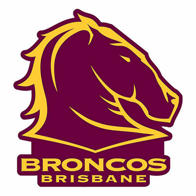 Official NRL Merchandise: Brisbane Broncos Logo Sticker