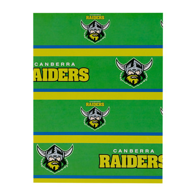 Official NRL Merchandise: Canberra Raiders Wrapping Paper