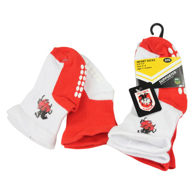 NRL Teams :: St George Illawarra :: SGI Dragons Infant Non Slip Socks ...