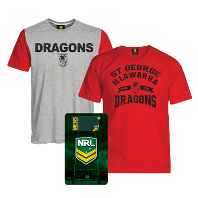 NRL Teams :: St George Illawarra :: SGI Dragons 2 * Tshirts in a tin pack