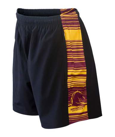 NRL Teams :: Brisbane Broncos :: Brisbane Broncos Youth Training Shorts ...