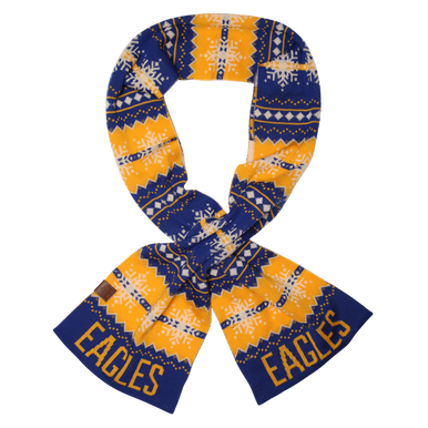 Official AFL Merchandise: West Coast Eagles Snowflake Scarf - Premium Wool