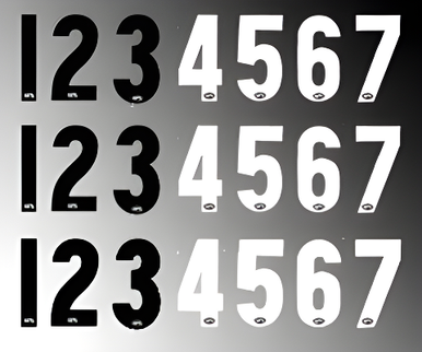 AFL Guernsey Numbers | AFL numbers iron on | AFL Numbers