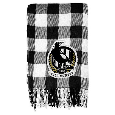 Collingwood Magpies AFL Tartan Scarf
