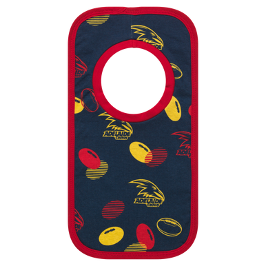 Official AFL Merchandise: Adelaide Crows AFL W22 Babies 2 Pack Bib Set