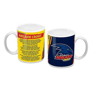 Official AFL Shop Adelaide Crows Logo And Song Mug