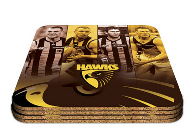 Official AFL Merchandise: Hawthorn Hawks Official AFL Set of Four ...
