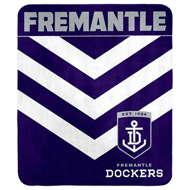 Official AFL Merchandise: Fremanlte Dockers AFL Polar Fleece Rug