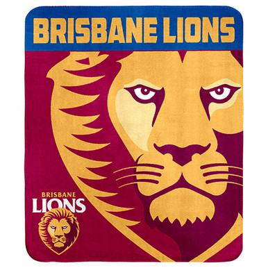 Official AFL Shop Brisbane Lions Polar Fleece Rug