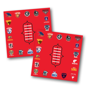 All Team AFL Paper Napkins