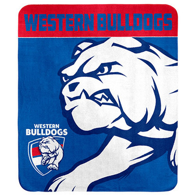 Official AFL Merchandise: Western Bulldogs AFL Polar Fleece Rug
