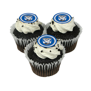 NRL Teams :: Canterbury Bulldogs :: Canterbury Bulldogs Cupcake Icing