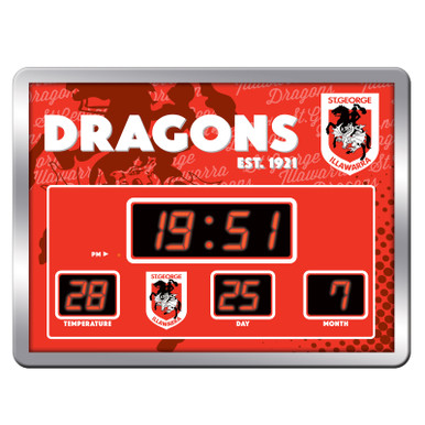 Official NRL Merchandise: St George Illawarra Dragons NRL LED ...
