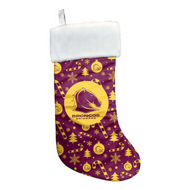 Brisbane Broncos NRL Christmas Stocking