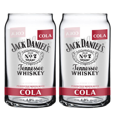Jack Daniel's Can Glass 2-Pack - Classic Whiskey Drinking Experience
