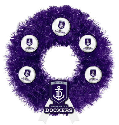 Official Fremantle Dockers AFL Christmas Wreath