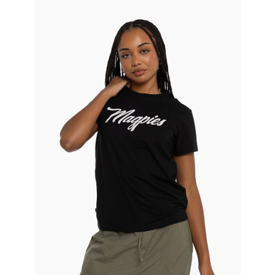 Collingwood Magpies Women Script Tee